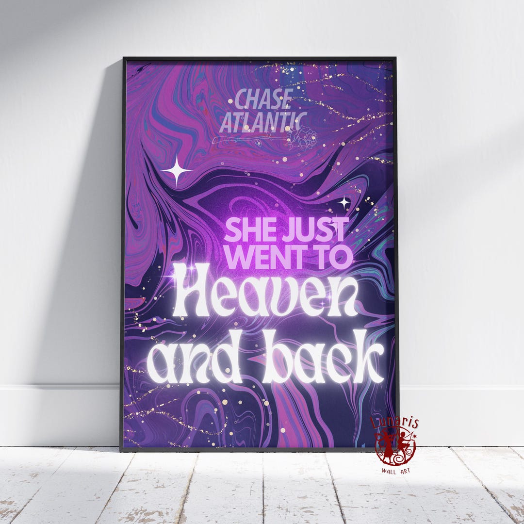 Chase Atlantic Poster Mitchel Cave Wall Art Unframed Canvas Print Indie ...