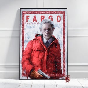 Fargo Poster Lester Nygaard Wall Art Unframed Canvas Print Gift TV Show ...
