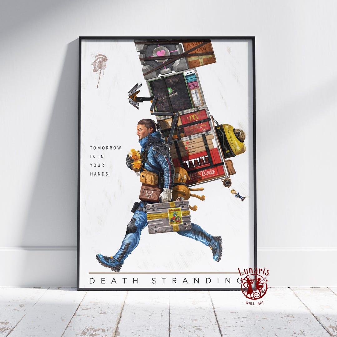 Death Stranding Poster | Sam Wall Art | Unframed Canvas Print | Gift ...
