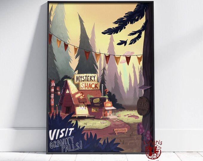 Mystery Shack Gravity Falls Art Print - Etsy Canada
