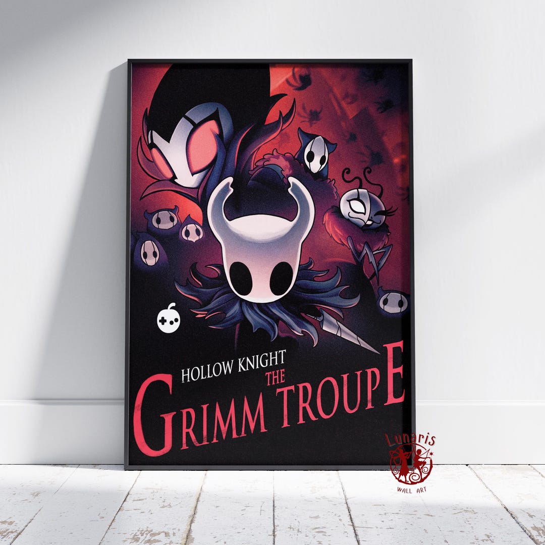 Hollow Knight Poster | Hallownest Wall Art | Unframed Canvas Print ...