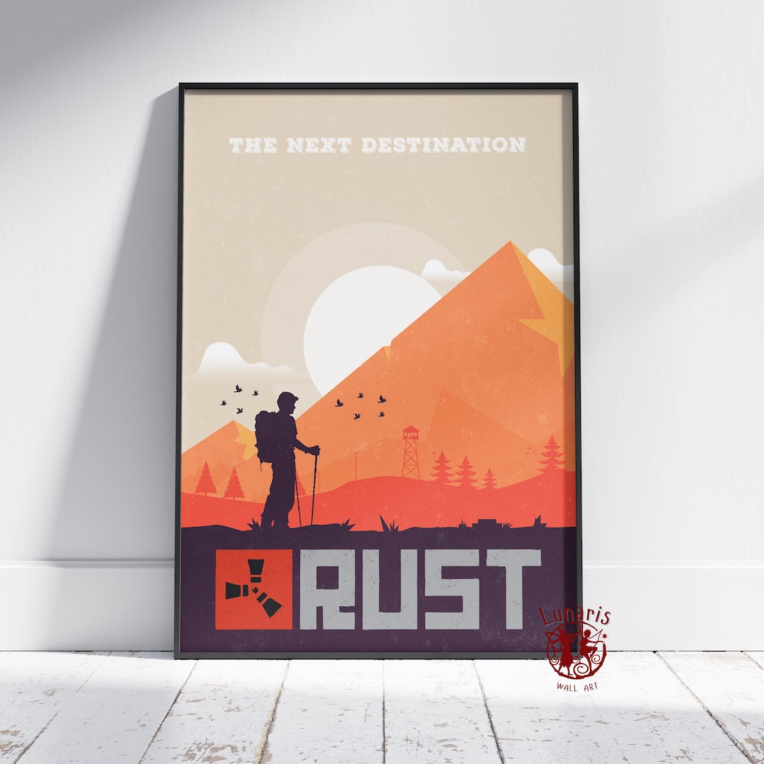 Rust Poster | Survival Game Wall Art | Unframed Canvas Print | Gift ...