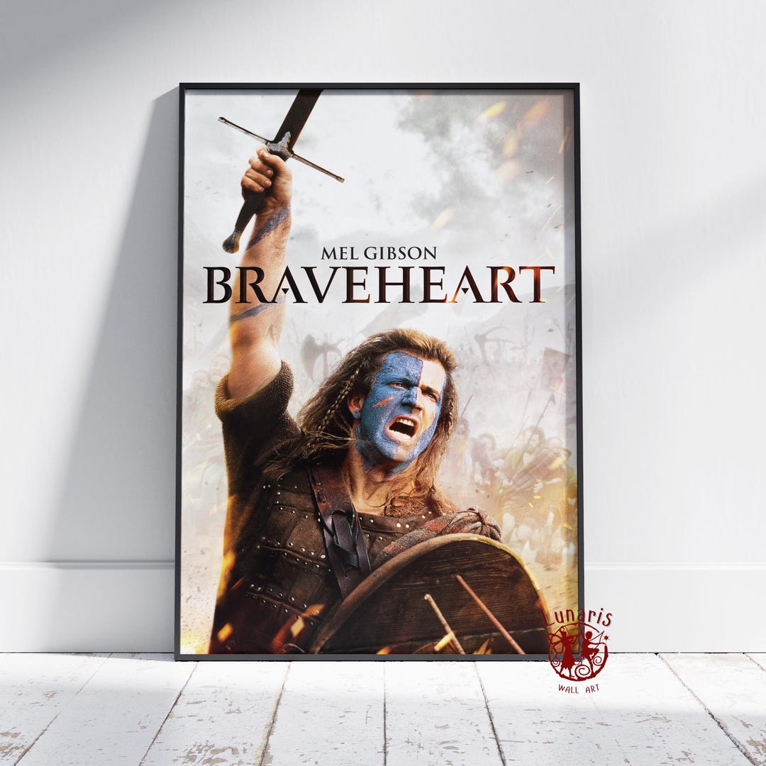 Braveheart Poster | William Wallace Wall Art | Unframed Canvas Print ...