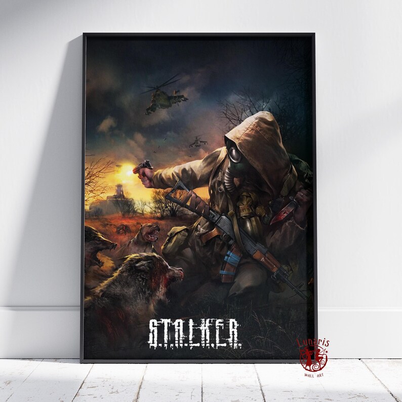 Stalker Poster | Shadow of Chernobyl Wall Art | Unframed Canvas Print ...