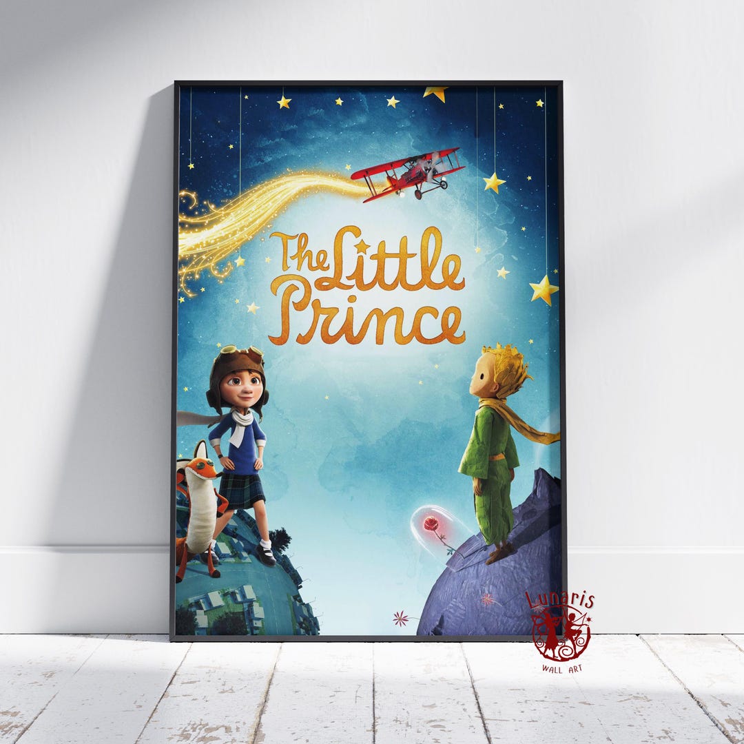 The Little Prince Poster Antoine De Saint-exupéry Art Unframed Canvas ...
