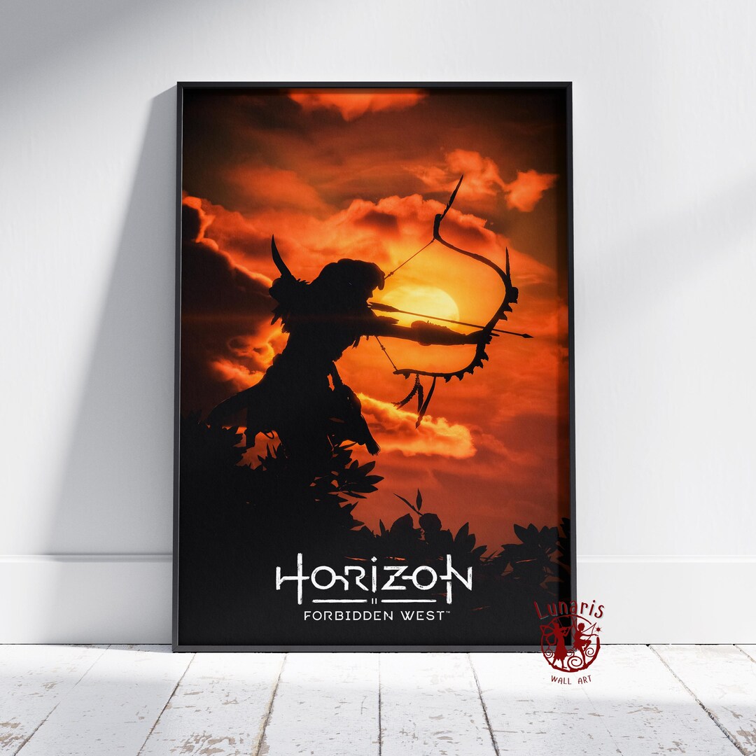 Horizon Forbidden West Poster | Aloy Wall Art | Unframed Canvas Print ...