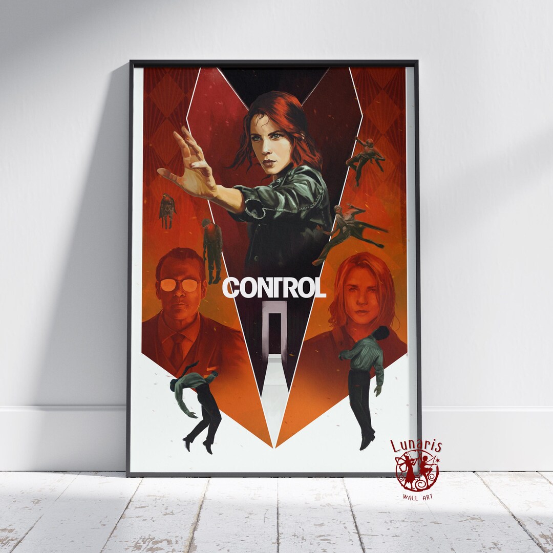 Control Poster | Jesse Faden Wall Art | Unframed Canvas Print | Gift ...