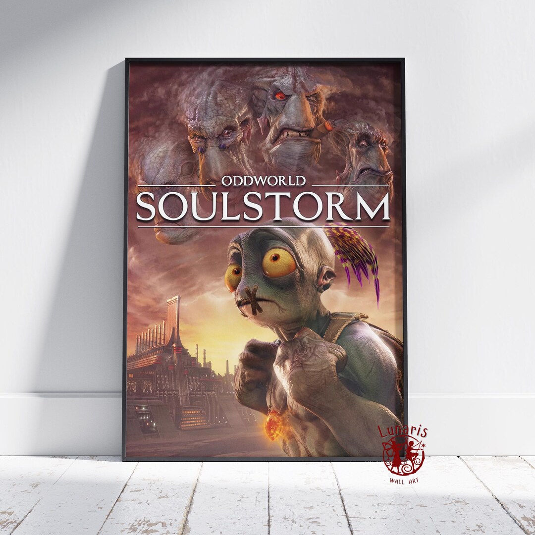 Oddworld Soulstorm Poster | Alf Wall Art | Unframed Canvas Print | Gift ...