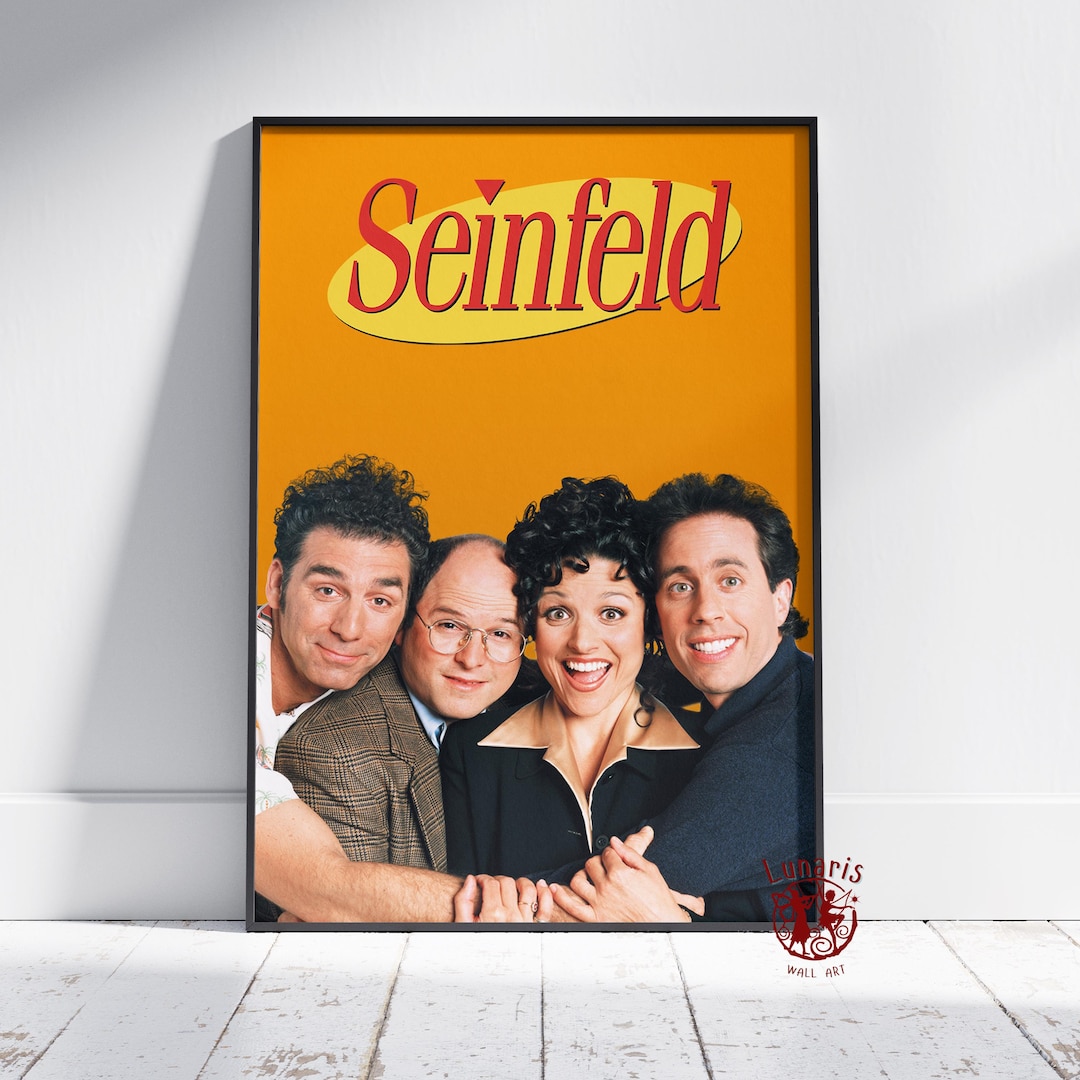 Seinfeld Poster | Jerry Seinfeld Wall Art | Unframed Canvas Print ...