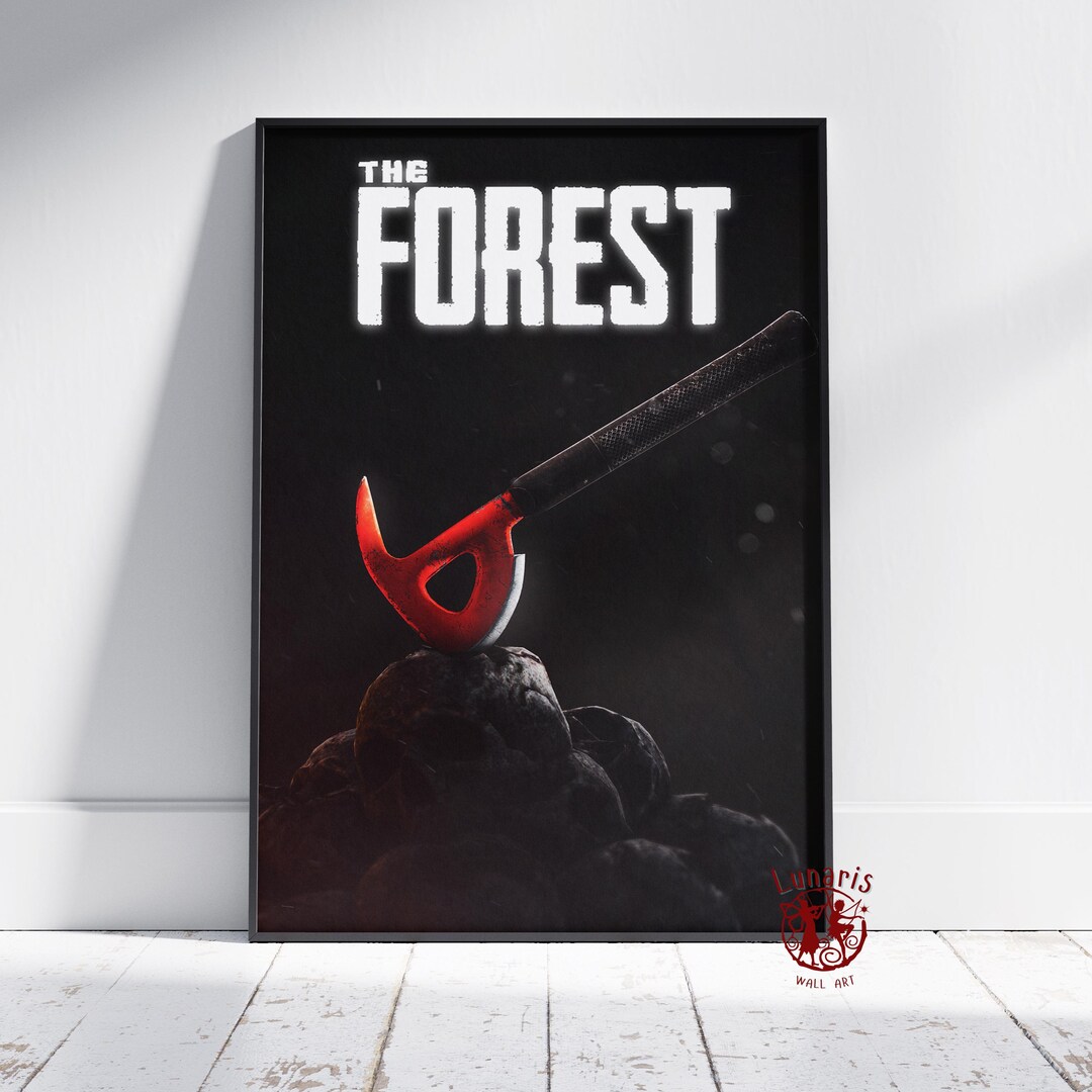 The Forest Poster | Survival Game Wall Art | Unframed Canvas Print ...