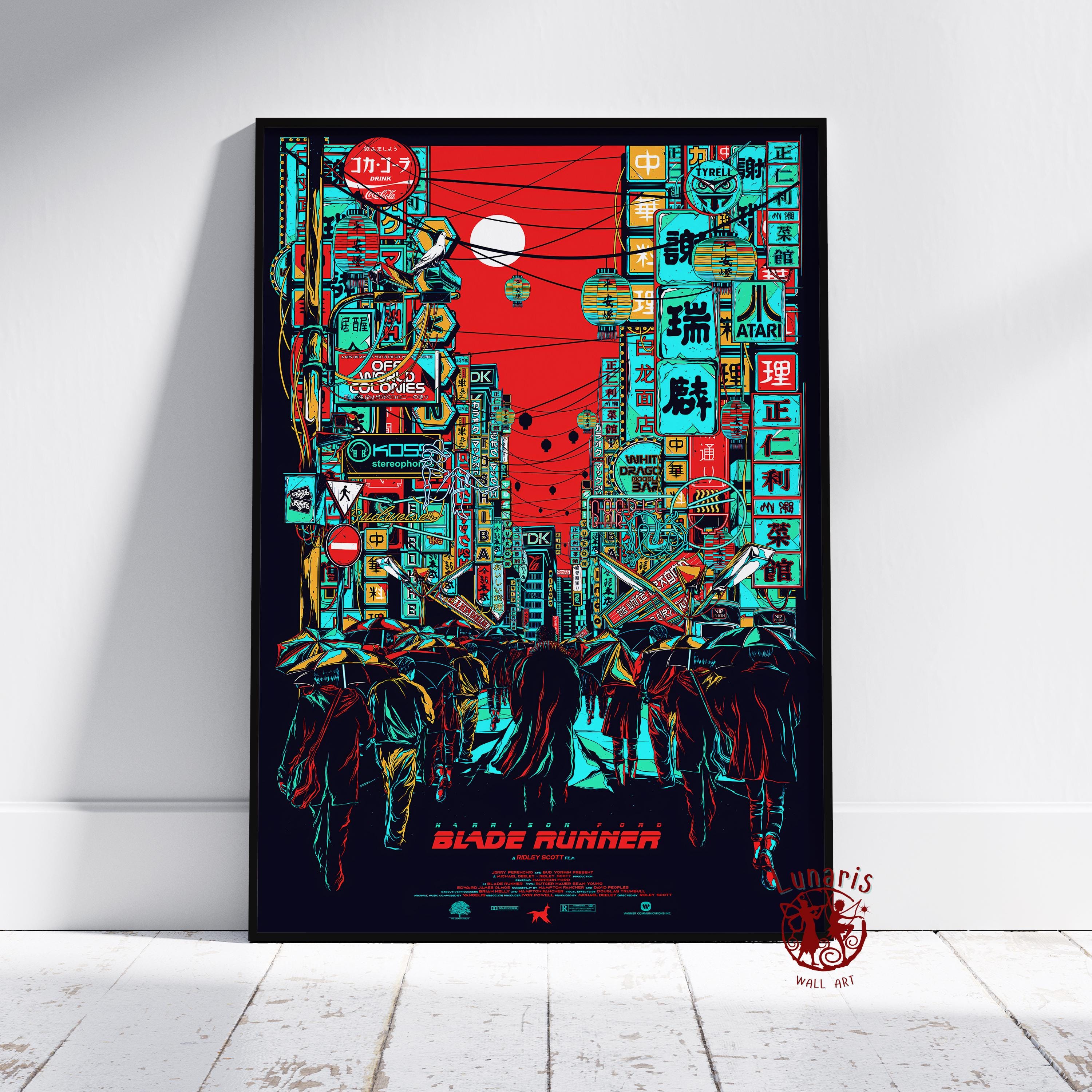 Blade Runner Poster | Deckard Wall Art | Unframed Canvas Print | Gift ...