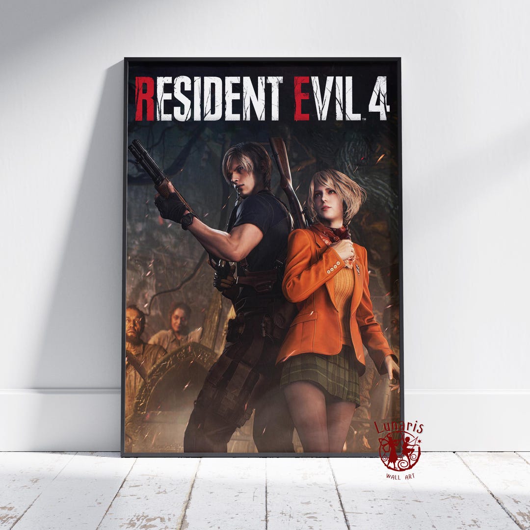 Resident Evil 4 Poster | Scott Kennedy Wall Art | Unframed Canvas Print ...