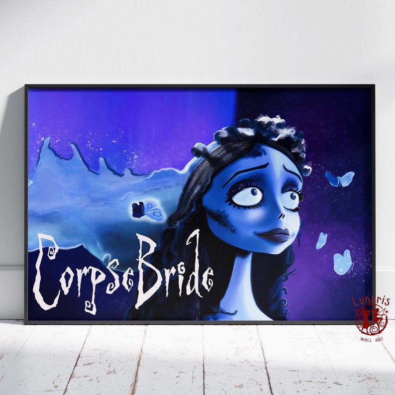 Corpse Bride Poster | Victor Van Dort Wall Art | Unframed Canvas Print ...