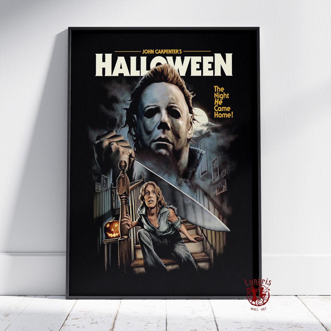 Halloween Poster | Loomis Wall Art | Unframed Canvas Print | Gift Movie ...