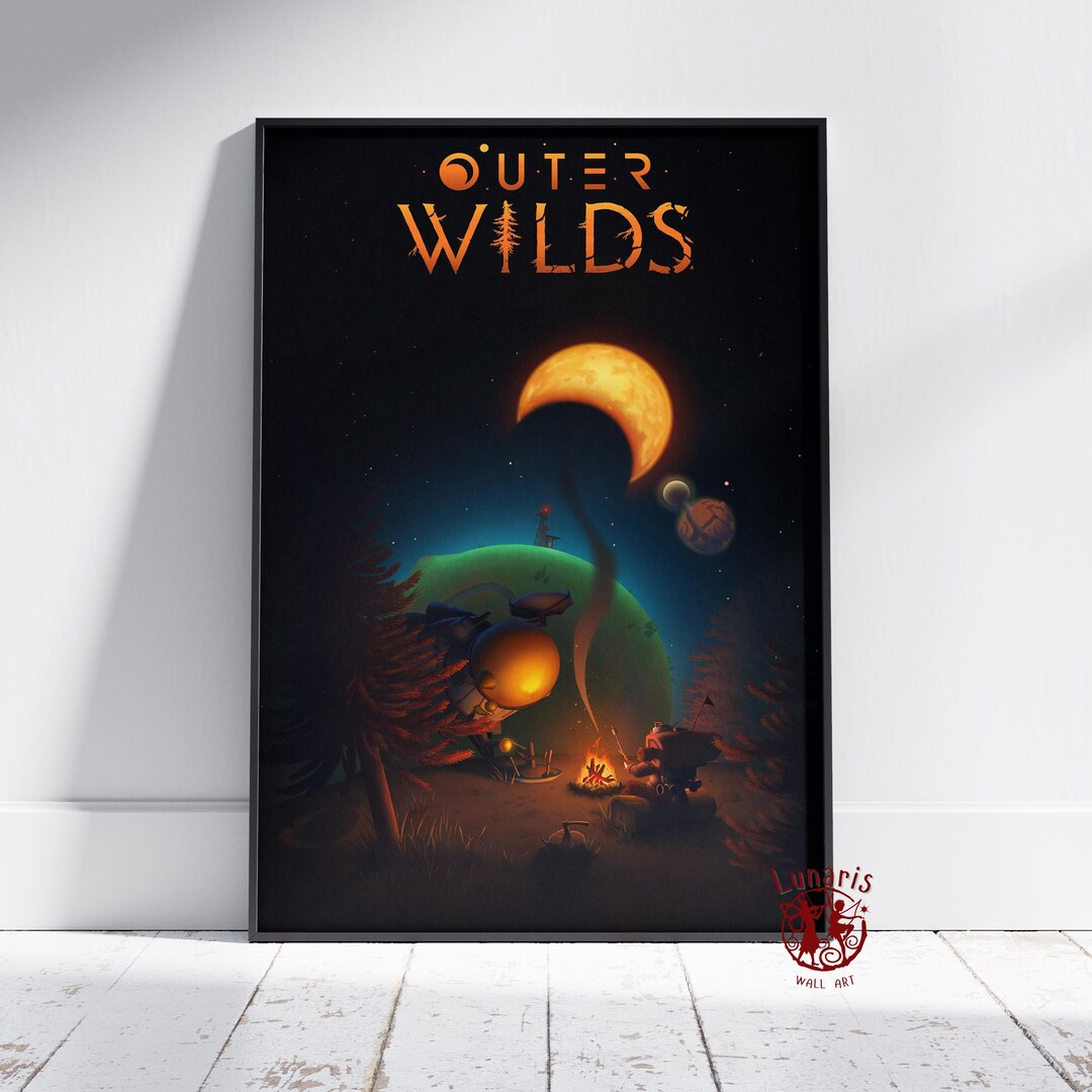 Outer Wilds Poster | the Hearthian Wall Art | Unframed Canvas Print ...