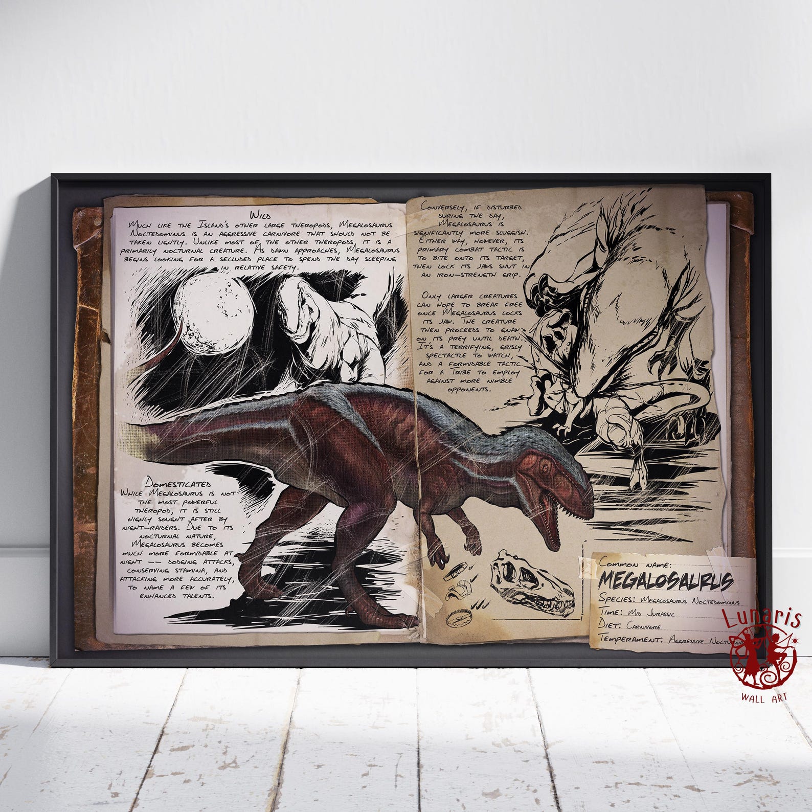 Ark Survival Evolved Dossiers Poster | Yi Ling Wall Art | Unframed ...