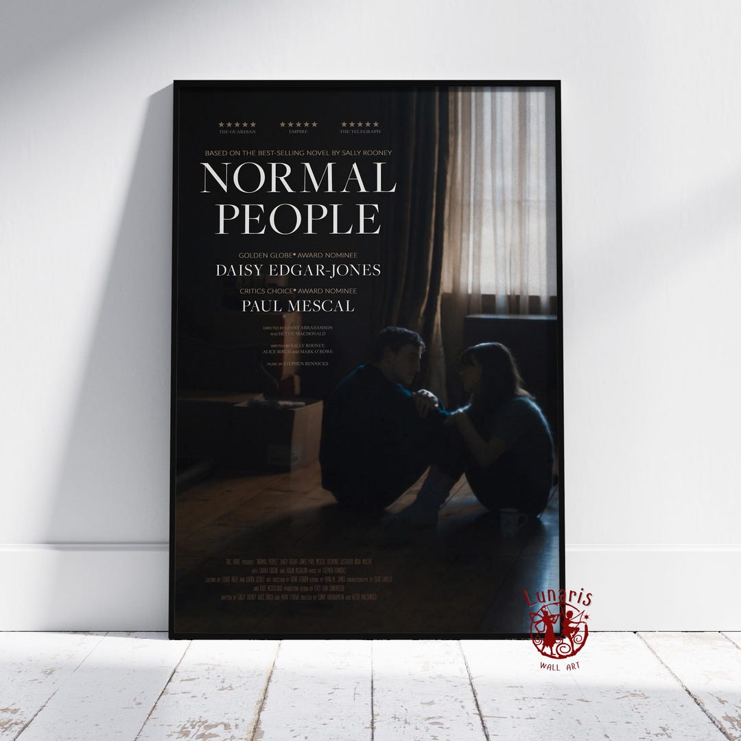 Normal People Poster | Connell and Marianne Wall Art | Unframed Canvas ...