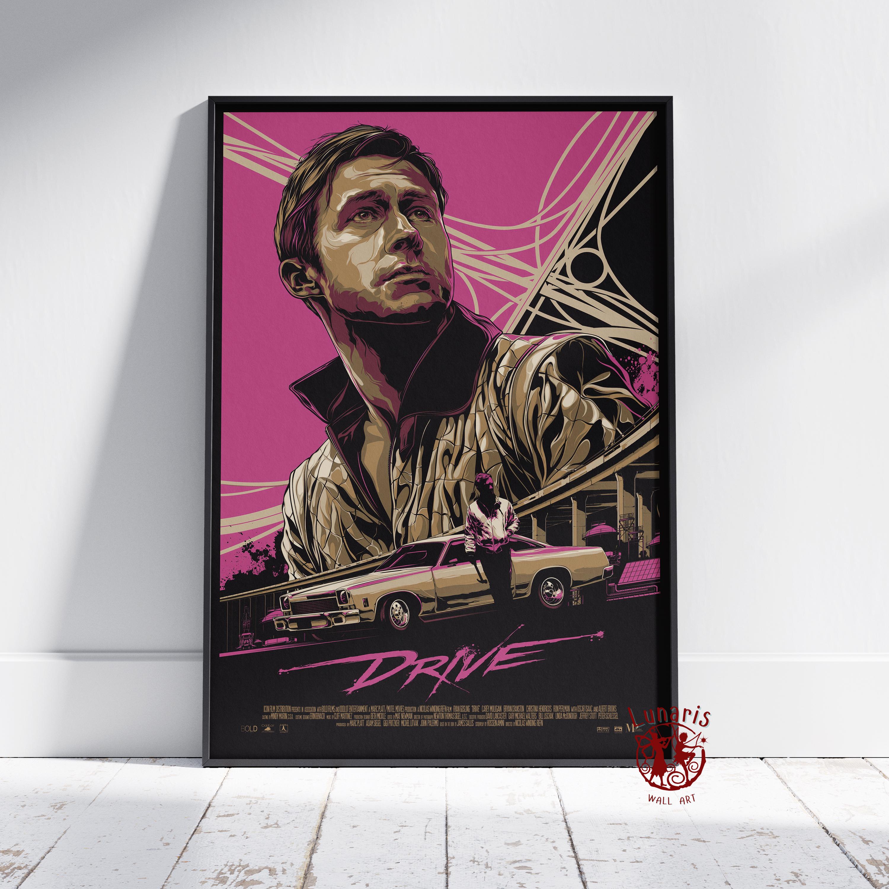Drive Poster | Ryan Gosling Wall Art | Unframed Canvas Print | Gift ...