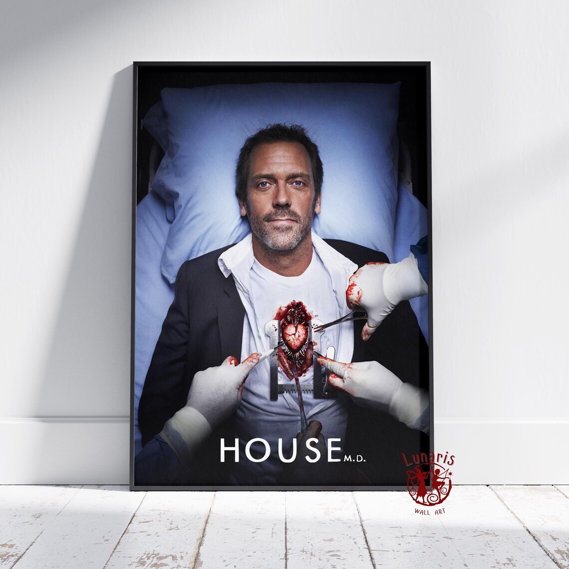 House M.D. Poster | Gregory House Wall Art | Unframed Canvas Print ...