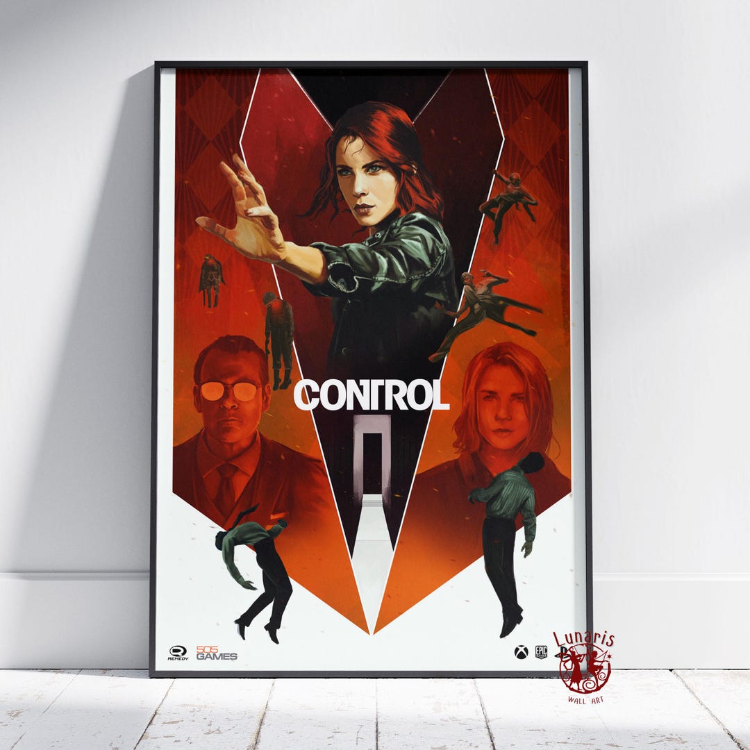 Control Poster | Jesse Faden Wall Art | Unframed Canvas Print | Gift ...