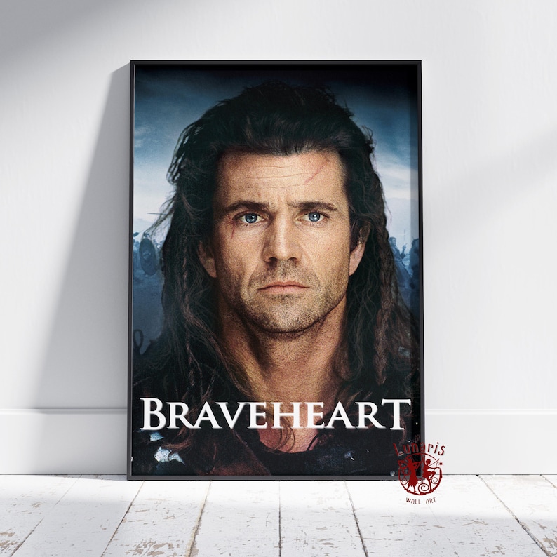 Braveheart Poster | William Wallace Wall Art | Unframed Canvas Print ...