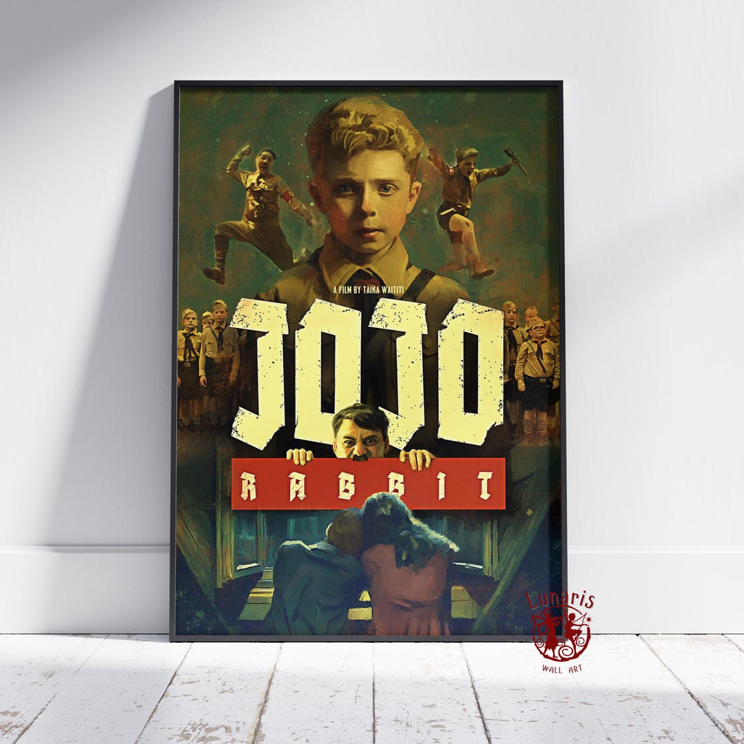 Jojo Rabbit Poster | Griffin Davis Wall Art | Unframed Canvas Print ...