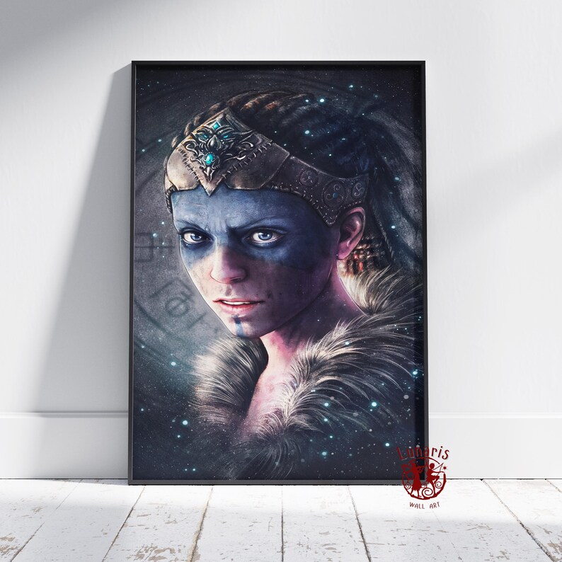 Hellblade Poster | Senua Wall Art | Unframed Canvas Print | Gift Game ...
