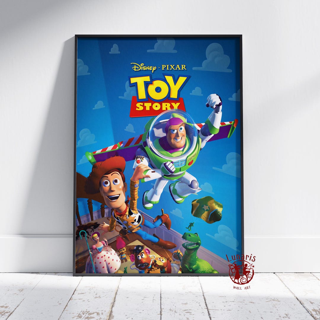 Toy Story Poster Woody and Buzz Wall Art Unframed Canvas Print Gift ...