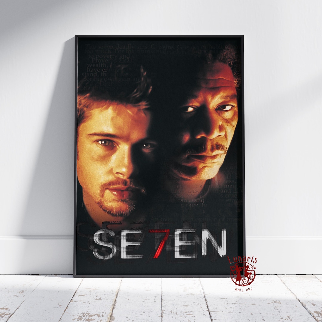 Se7en Poster Mills Wall Art Unframed Canvas Print Gift Movie Poster - Etsy