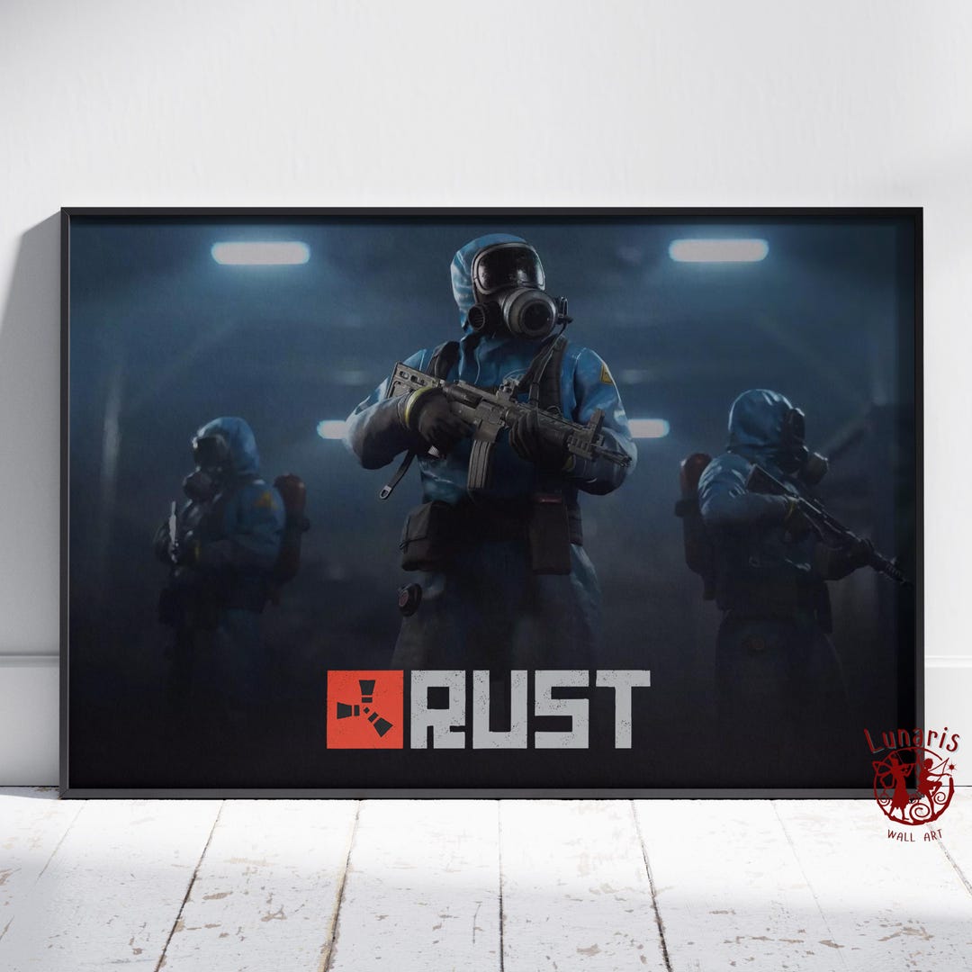 Rust Poster | Survival Game Wall Art | Unframed Canvas Print | Gift ...