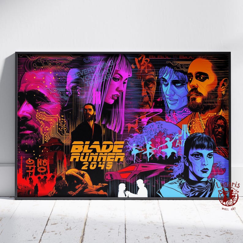 Blade Runner Poster | Deckard Wall Art | Unframed Canvas Print | Gift ...