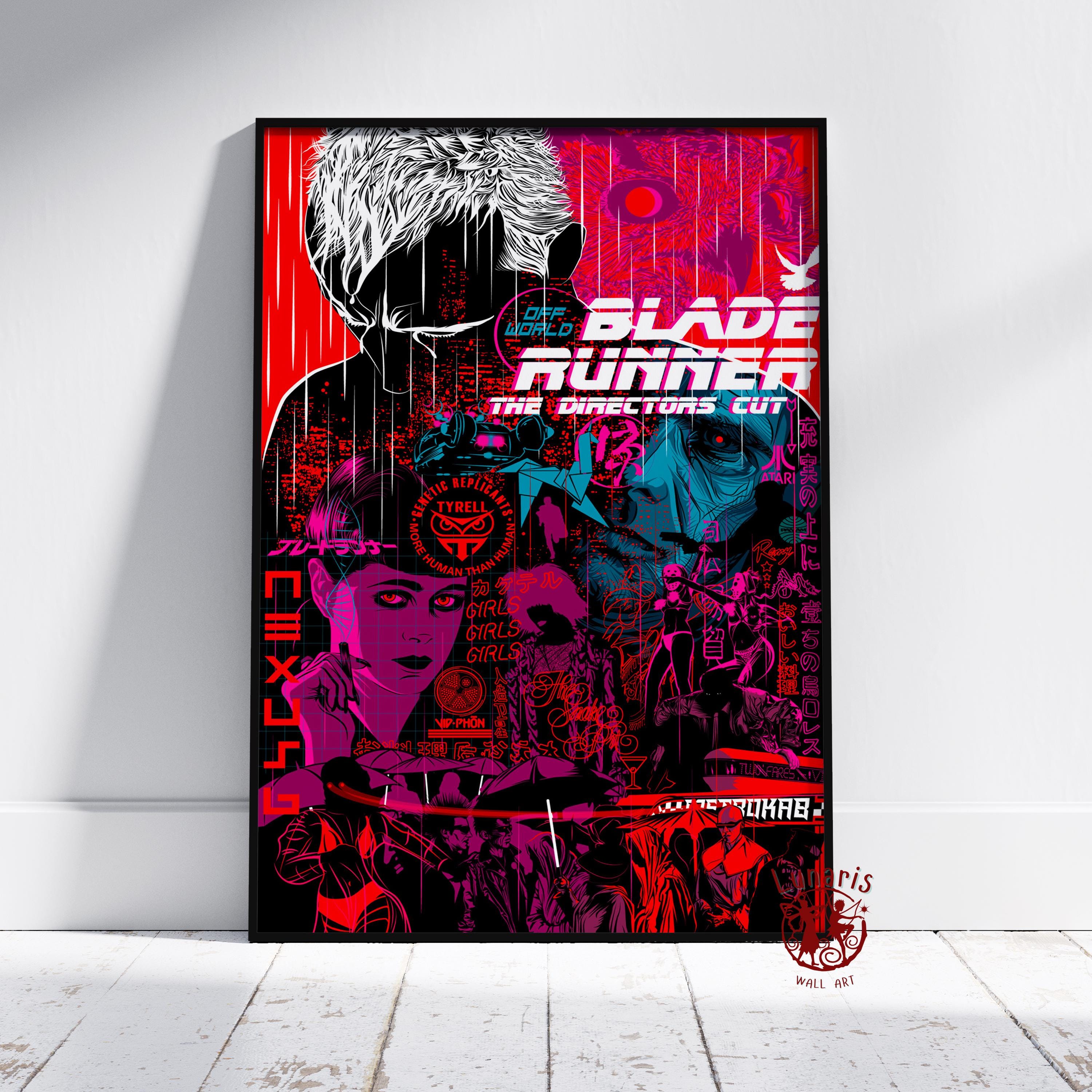 Blade Runner Poster | Deckard Wall Art | Unframed Canvas Print | Gift ...