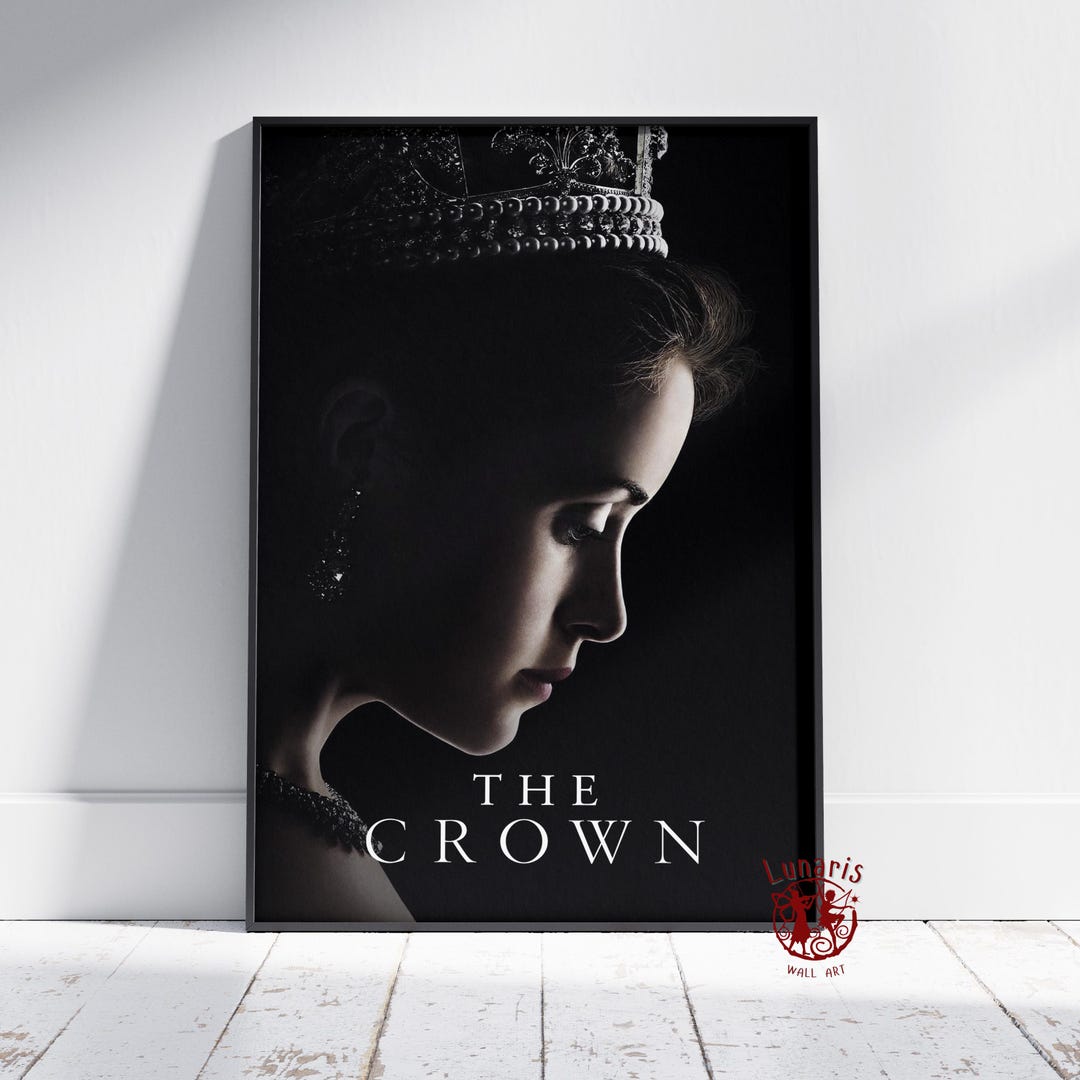 The Crown Poster Queen Elizabeth Wall Art Unframed Canvas Print Gift TV ...