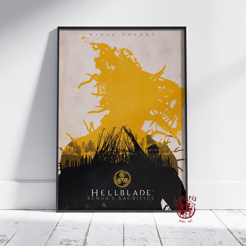 Hellblade Poster | Senua Wall Art | Unframed Canvas Print | Gift Game ...