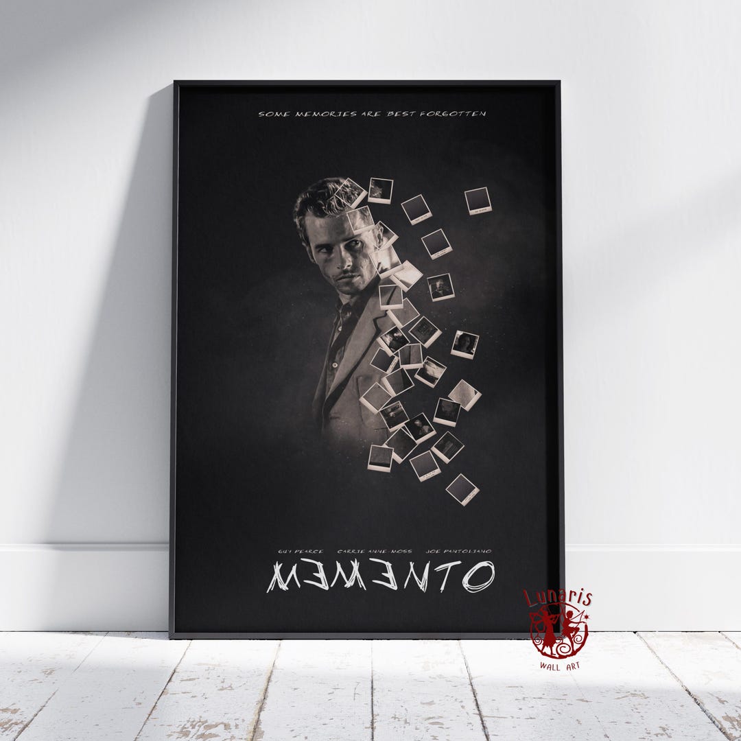 Memento Poster Leonard Wall Art Unframed Canvas Print Gift Movie Poster ...