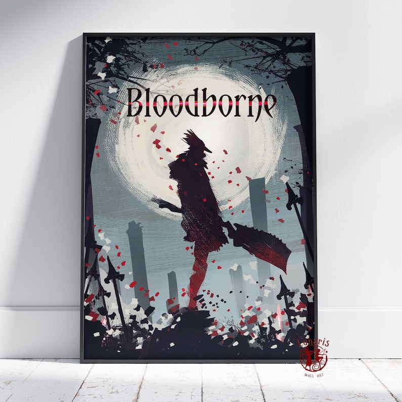 Bloodborne Poster | Eileen the Crow Wall Art | Unframed Canvas Print ...