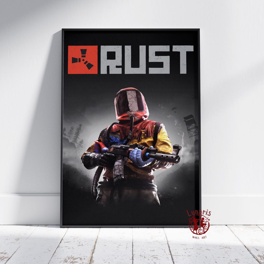 Rust Poster | Survival Game Wall Art | Unframed Canvas Print | Gift ...