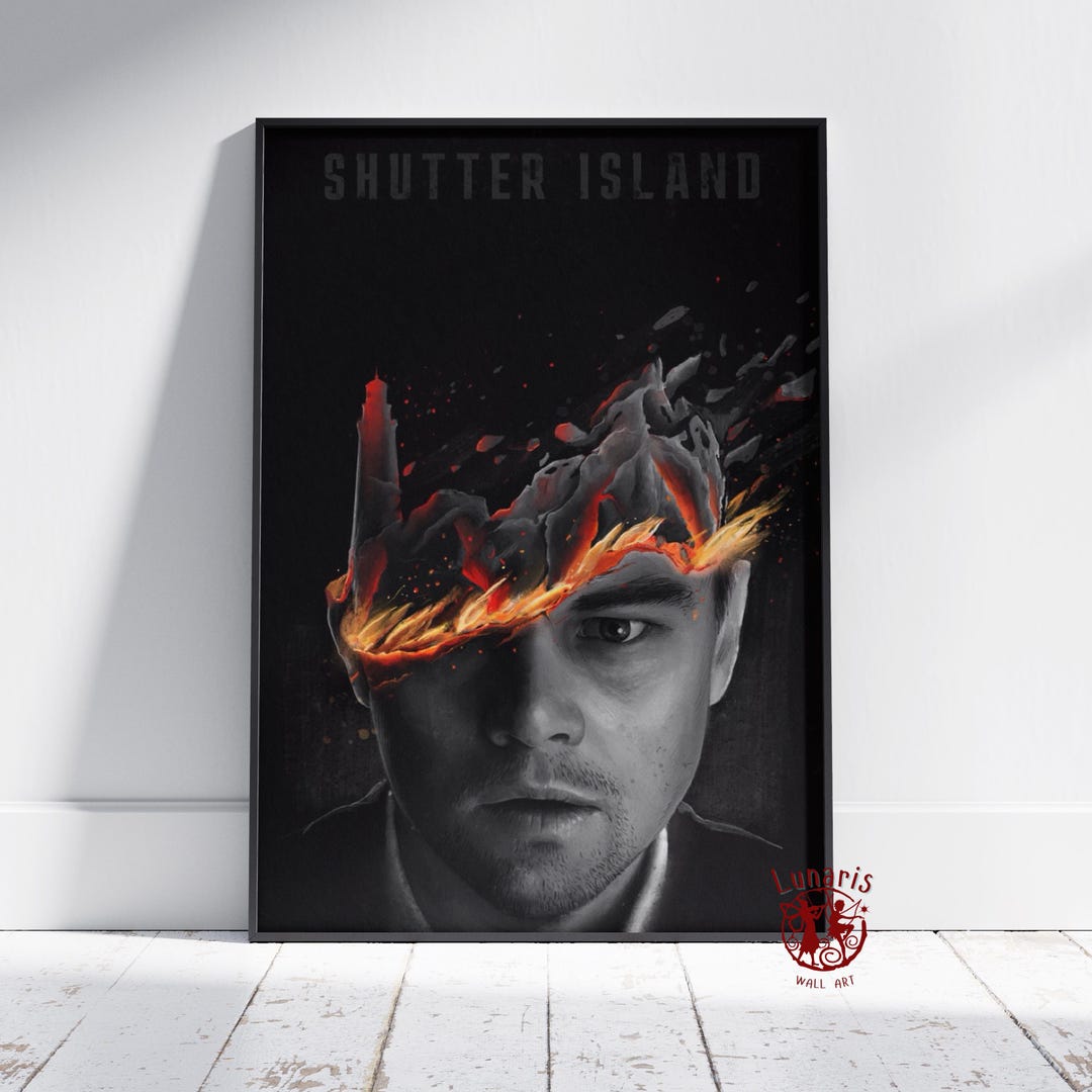 Shutter Island Poster Teddy Daniels Wall Art Unframed Canvas Print Gift ...