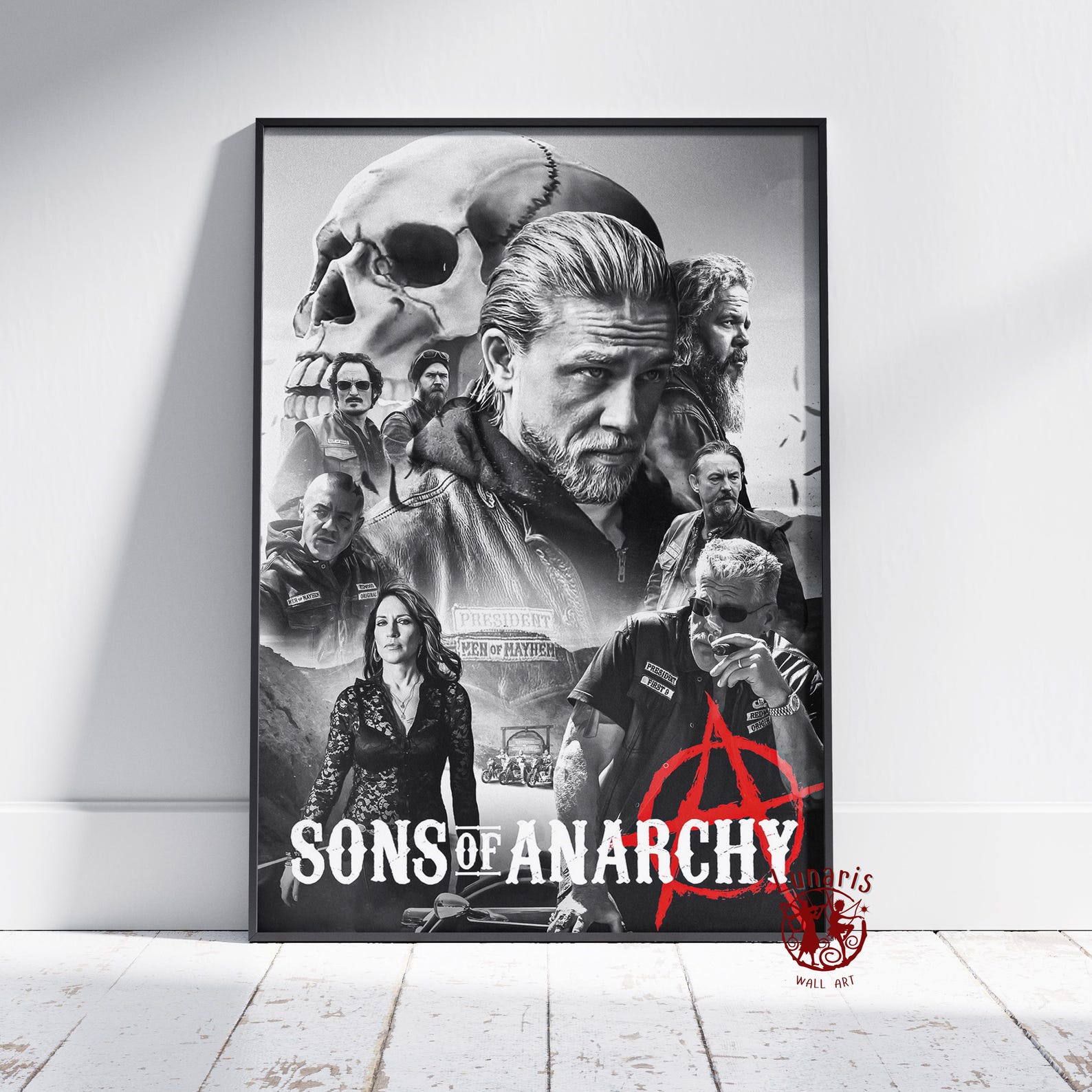 Sons of Anarchy Poster | Jax Wall Art | Unframed Canvas Print | Gift TV ...