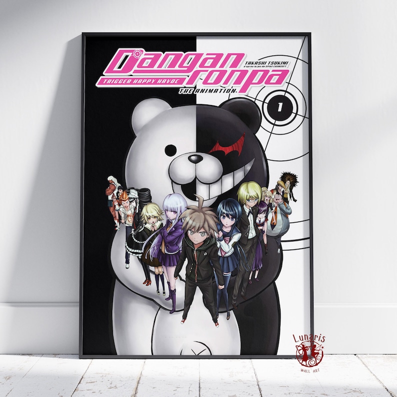 Danganronpa Poster | Junko Enoshima Wall Art | Unframed Canvas Print ...