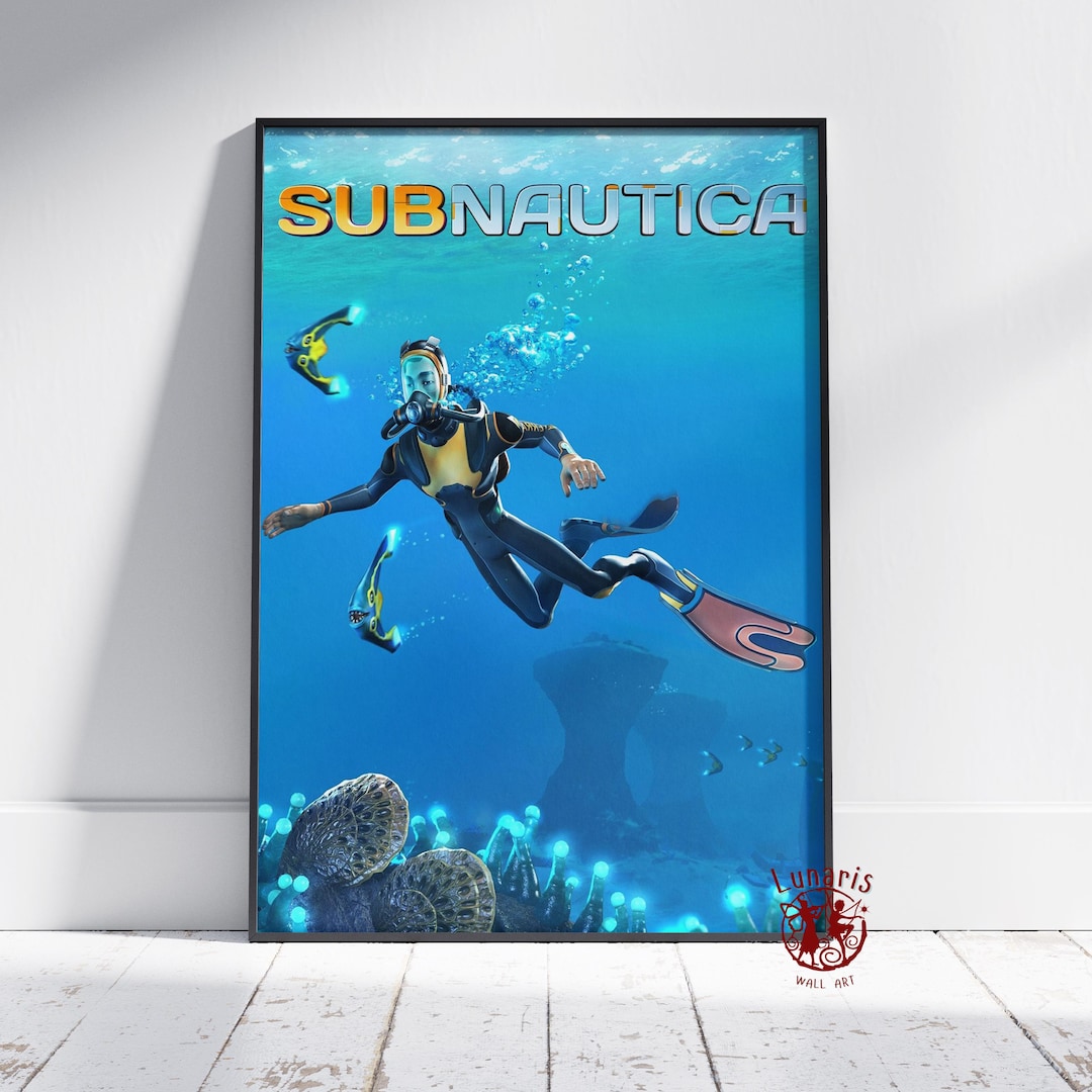Subnautica Poster | Ryley Robinson Wall Art | Unframed Canvas Print ...