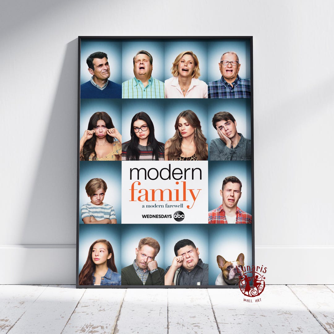 Modern Family Poster | Jay Pritchett Wall Art | Unframed Canvas Print ...