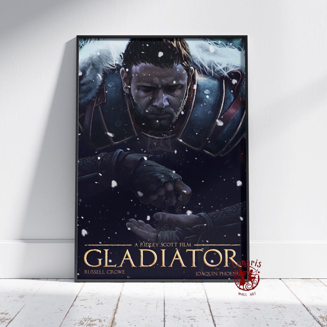 Gladiator Poster | Maximus Wall Art | Unframed Canvas Print | Gift ...