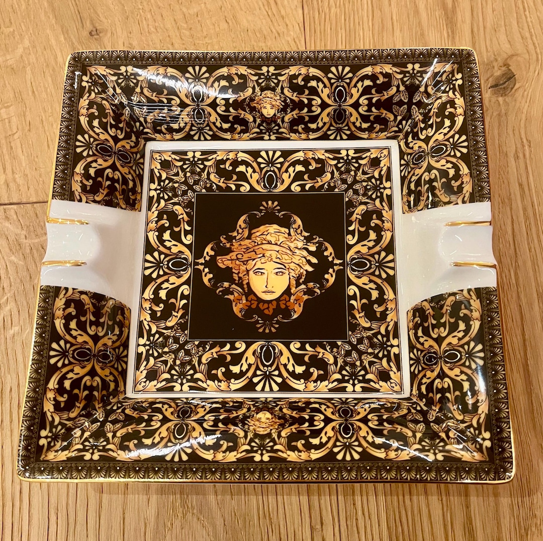 Versace Medusa Cigar Ash Tray 17x17cm - Etsy