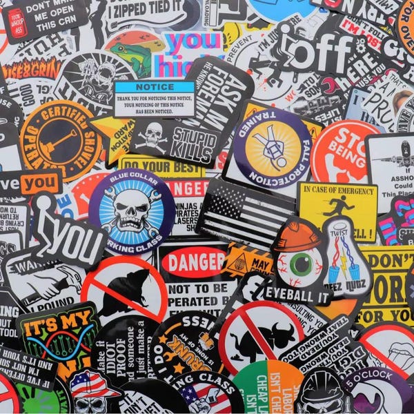 Blue Stickers Sheet - Etsy