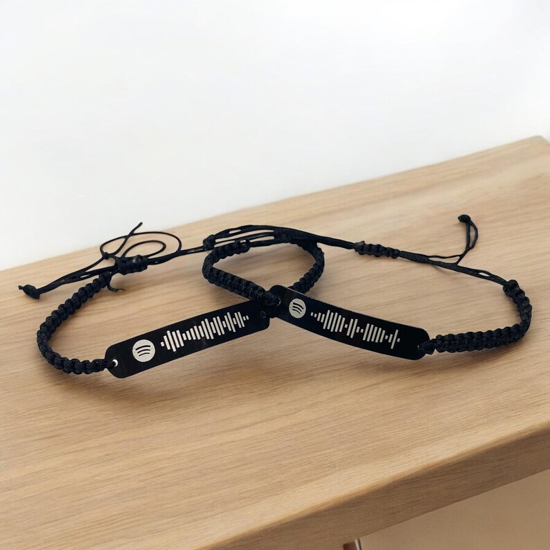 Spotify Music Engraved Bracelet Meaningful Special Bracelet ...