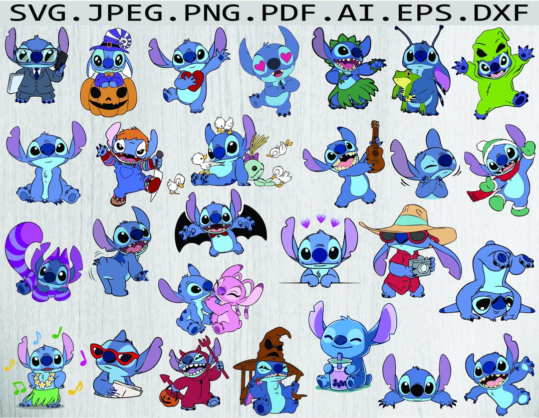 Stitch Svg, Stitch Bundle, Lilo and Stitch Svg , Stitch Png, , Cricut ...