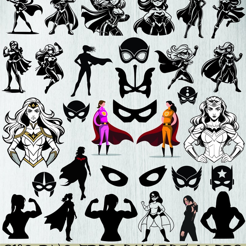 Superhero Svg - Etsy