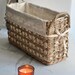 Cozy Wicker Basket,wicker Organiser,woven Basket,basic Basket ...