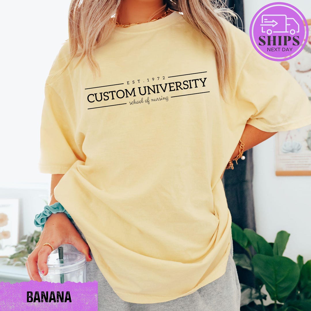 Custom College Shirt / Personalized University T-shirt / University ...
